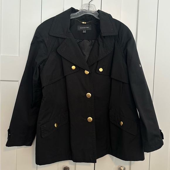 Jones New York | Jackets & Coats | Jones New York Black Trench Style ...